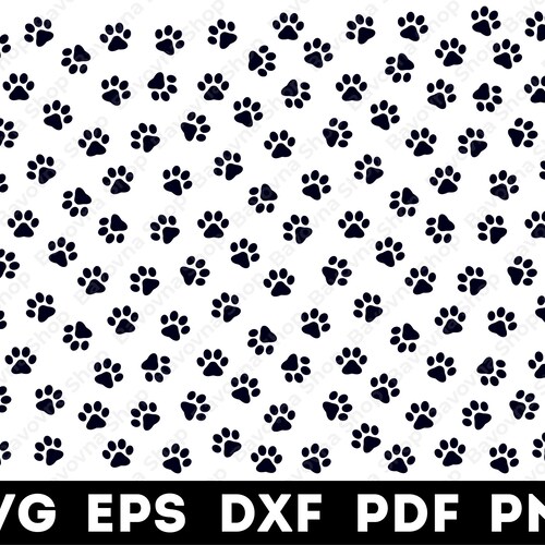 Dog Paw Print Svg. Vector Cut File for Cricut Silhouette Png - Etsy
