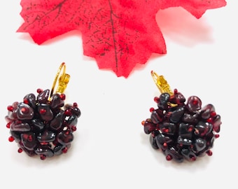 Cluster Earrings - Etsy UK