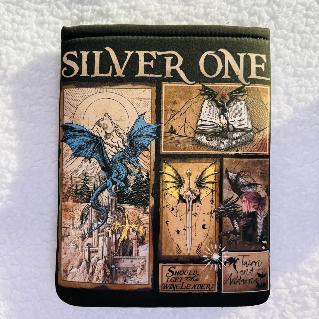 Silver One, Wing Leader, Tairn and Andara Book Sleeve. Fourth Wing Book ...