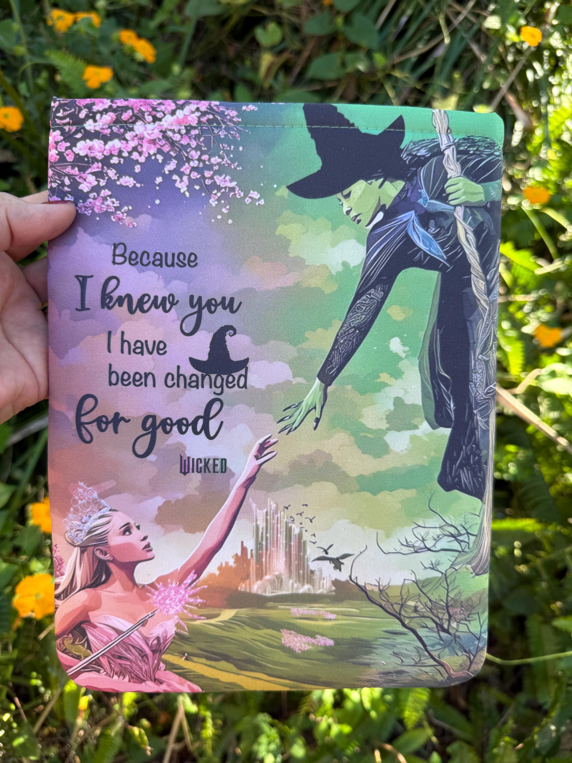 Wicked Elphaba and Glinda Changed for Good Book Sleeve, Book/device ...