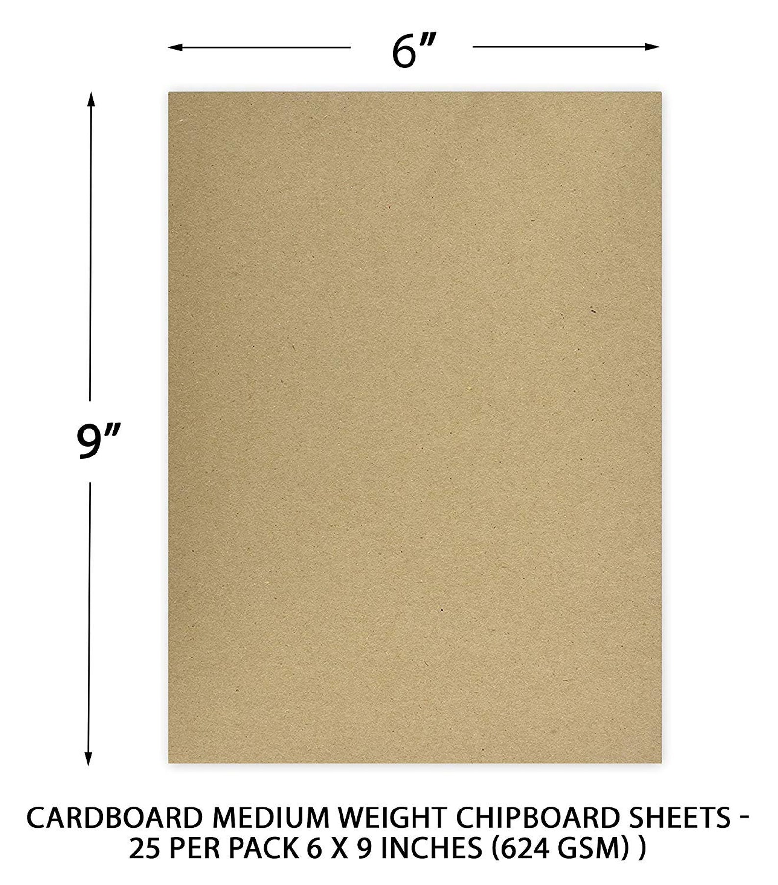 25ct 6 X 9 Thick Chipboard Squares 32pt 1.27 Mm - Etsy