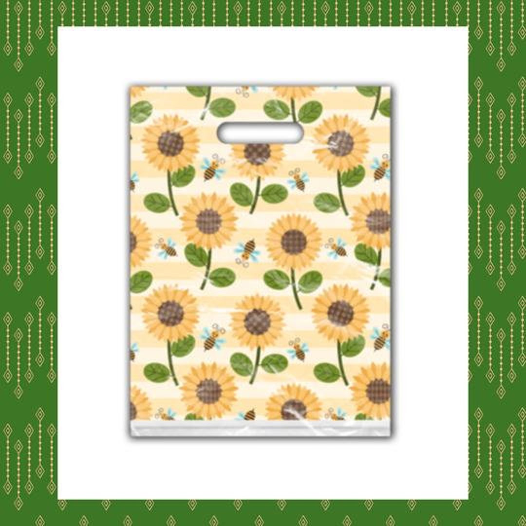 20ct 9x12 Sunflower Merchandise Bags, Designer Bags, Boutique Bags ...
