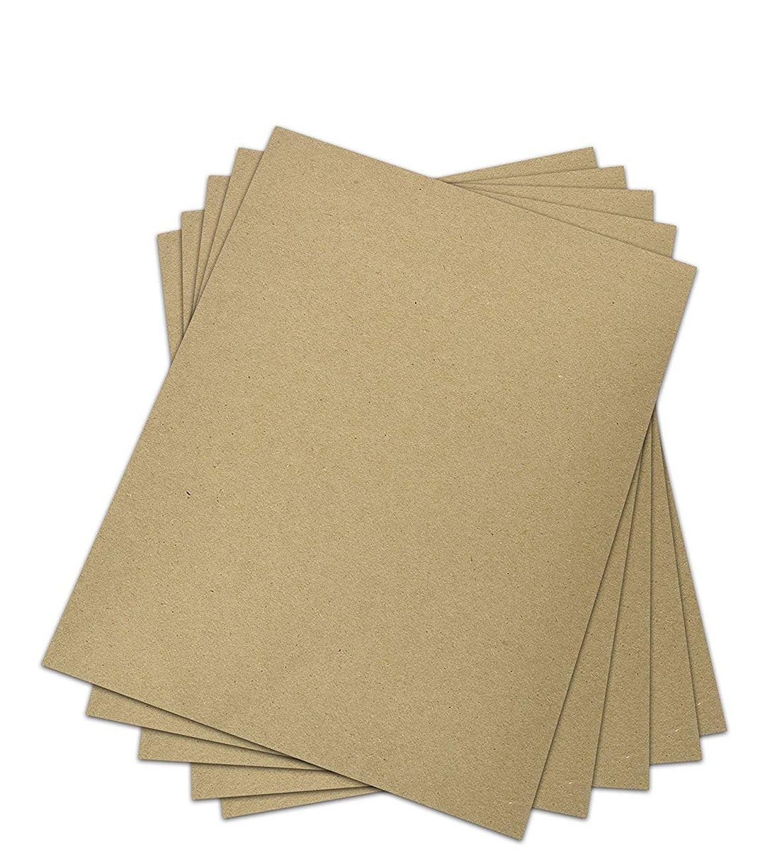 25ct 8.5x11 Thick Chipboard Sheets, 32pt 1.27 Mm Thick Chipboard ...