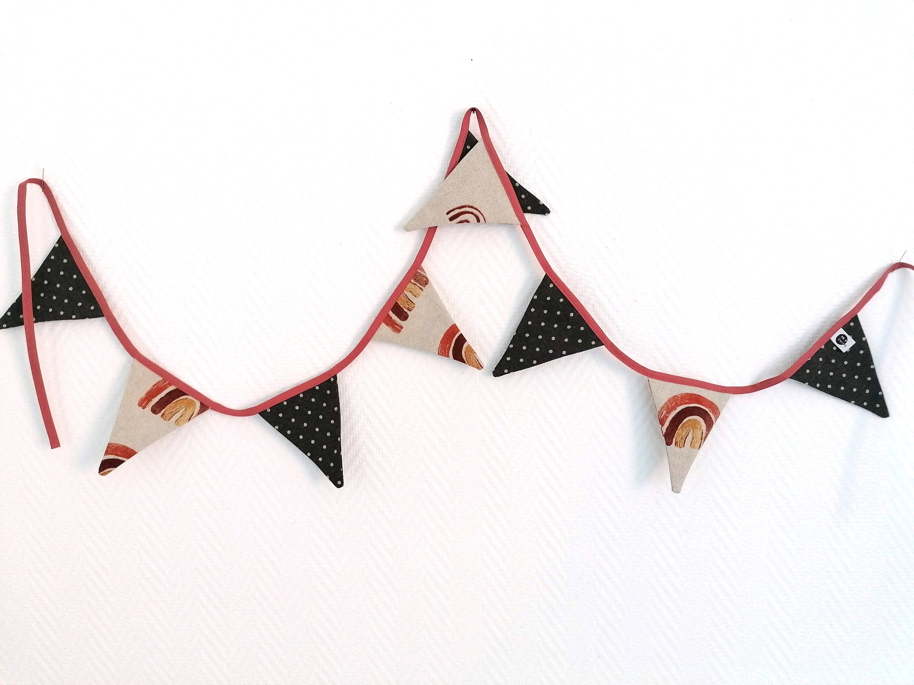 Pennant Chain With Rainbows and Dots From 2 Meters in Length - Etsy