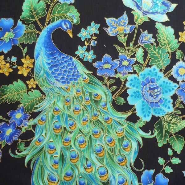 Peacock Fabric (You'll Enjoy) - Etsy