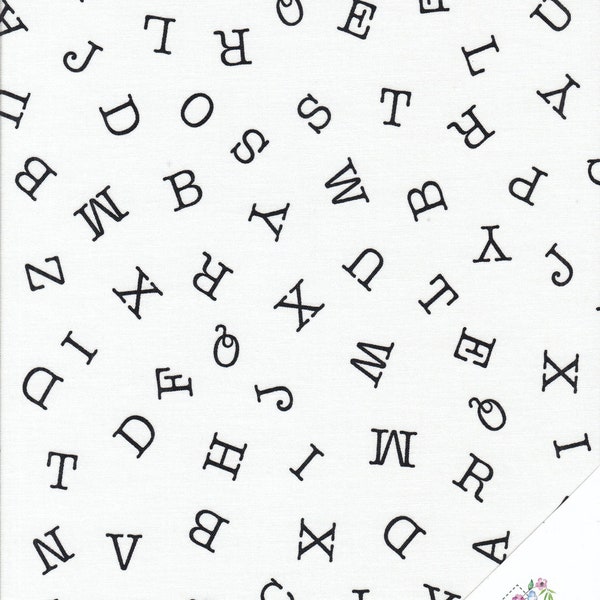 Alphabet Fabric - Etsy