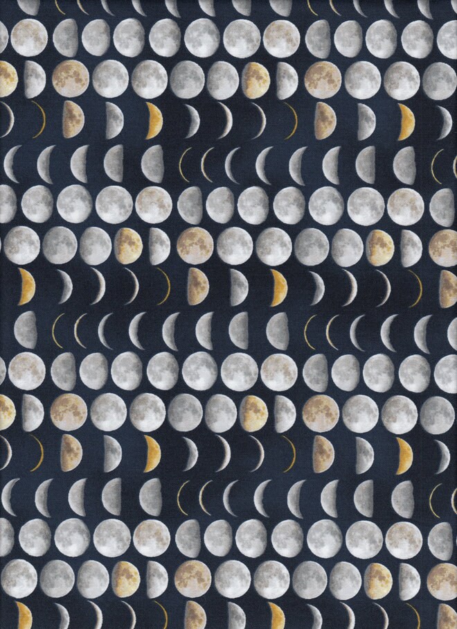 MOON PHASES Fabric No. 170212 - Etsy Singapore