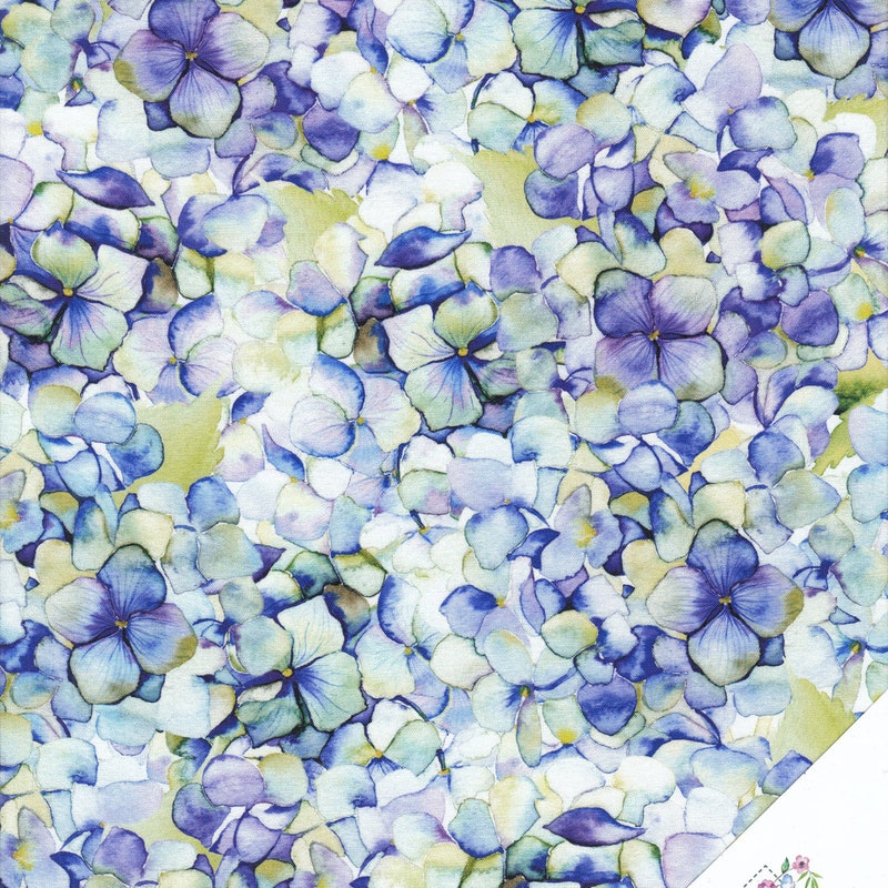 Hydrangea Fabric - Etsy