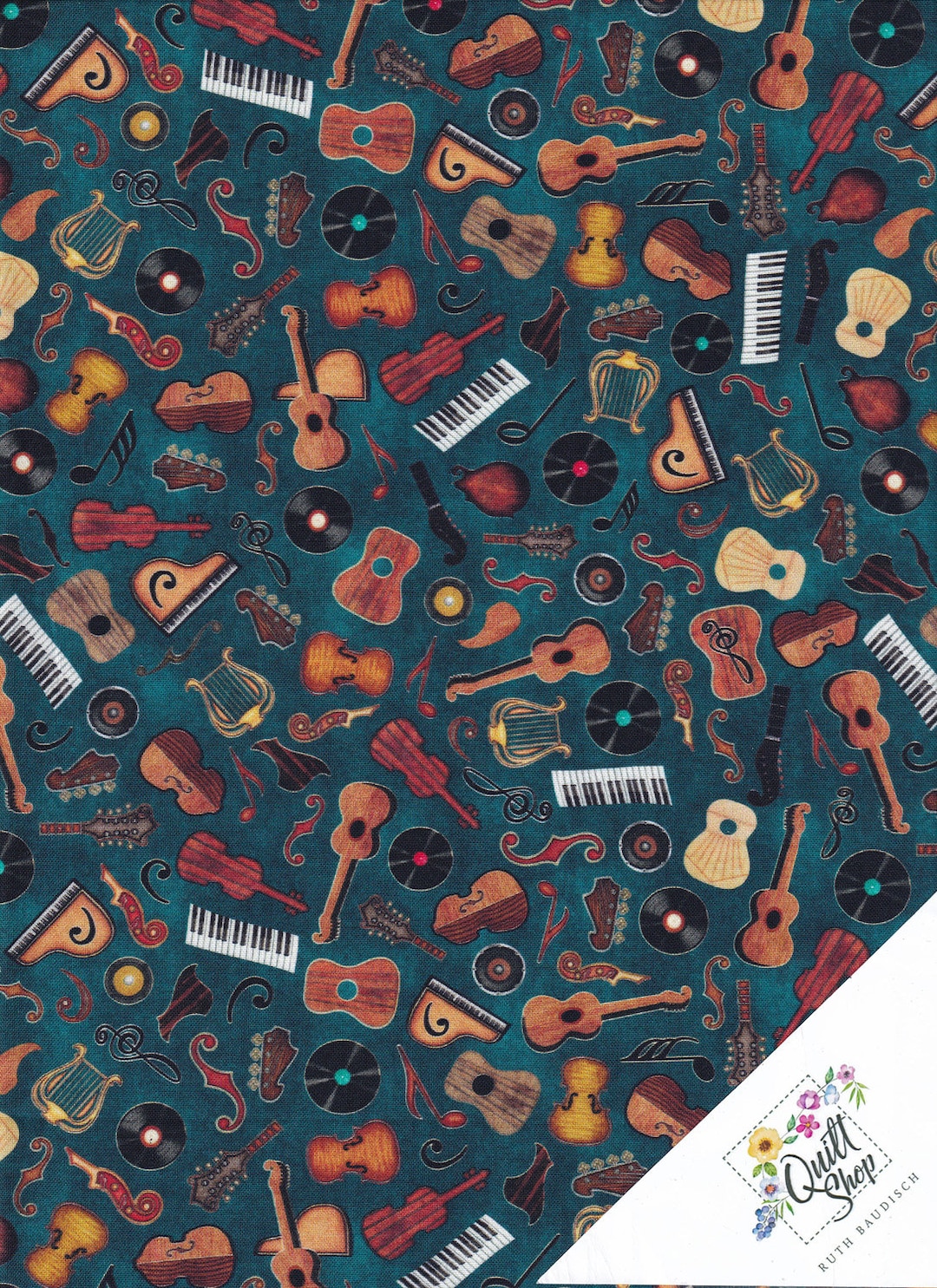 MUSICAL INSTRUMENTS Fabric No. 230913 - Etsy
