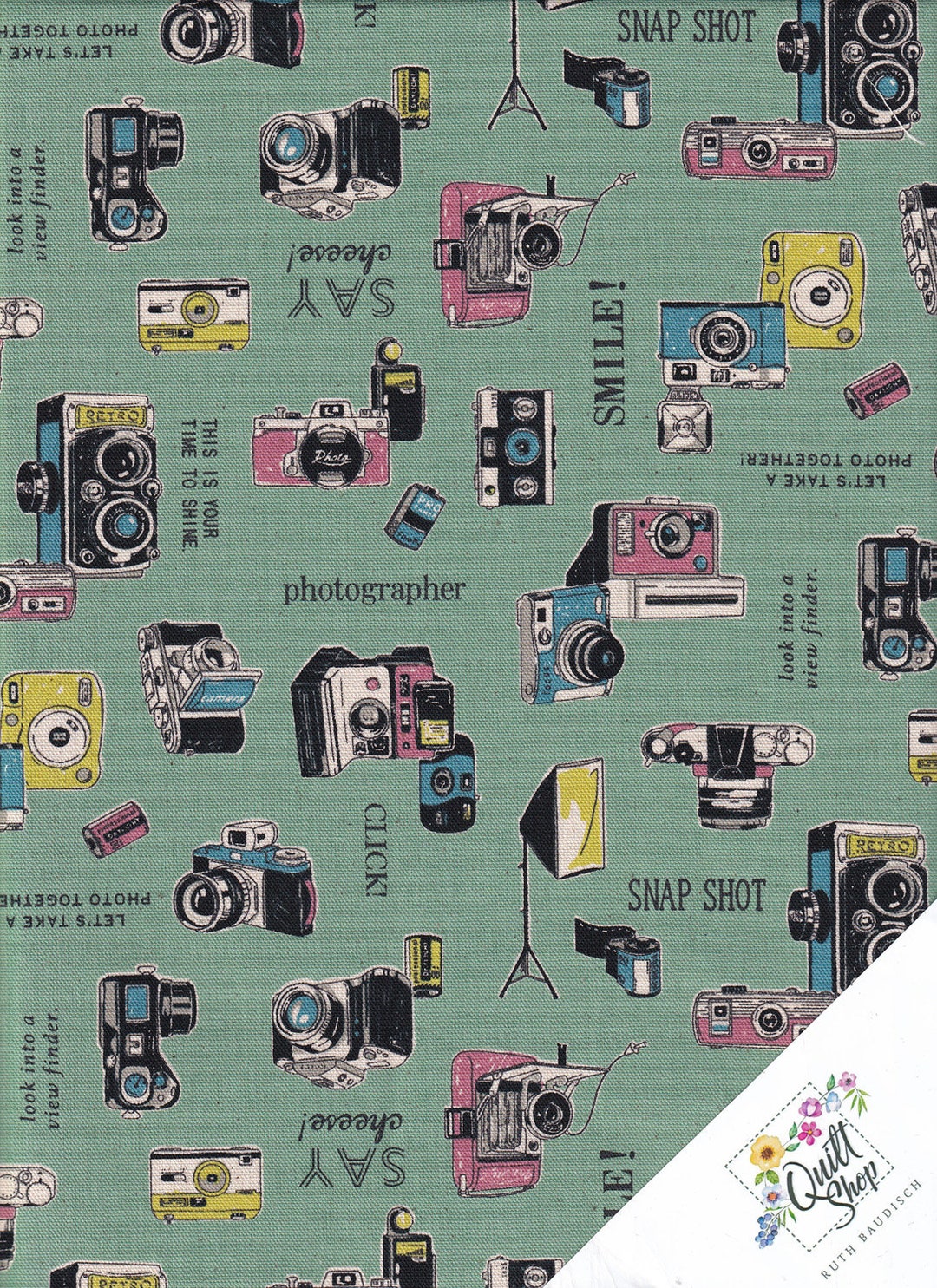 VINTAGE PHOTOGRAPHS and CAMERAS Fabric No. 240502 - Etsy