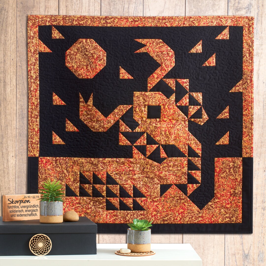 Fabric Package Quilt Kit Zodiac SCORPIO, DIY Sewing Kit, DIY Sewing Kit ...