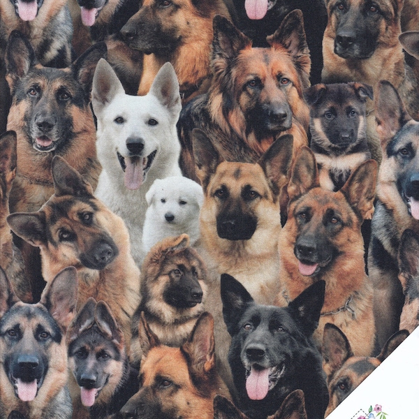 German Shepherd Fabric - Etsy