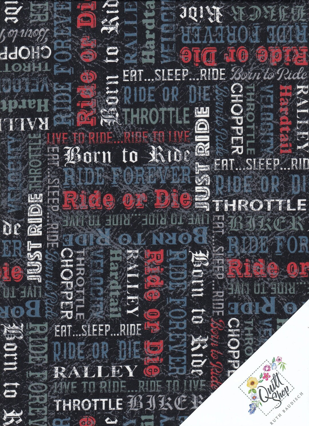 WRITING RIDE FOREVER born to Ride Cloth No. 201215 - Etsy