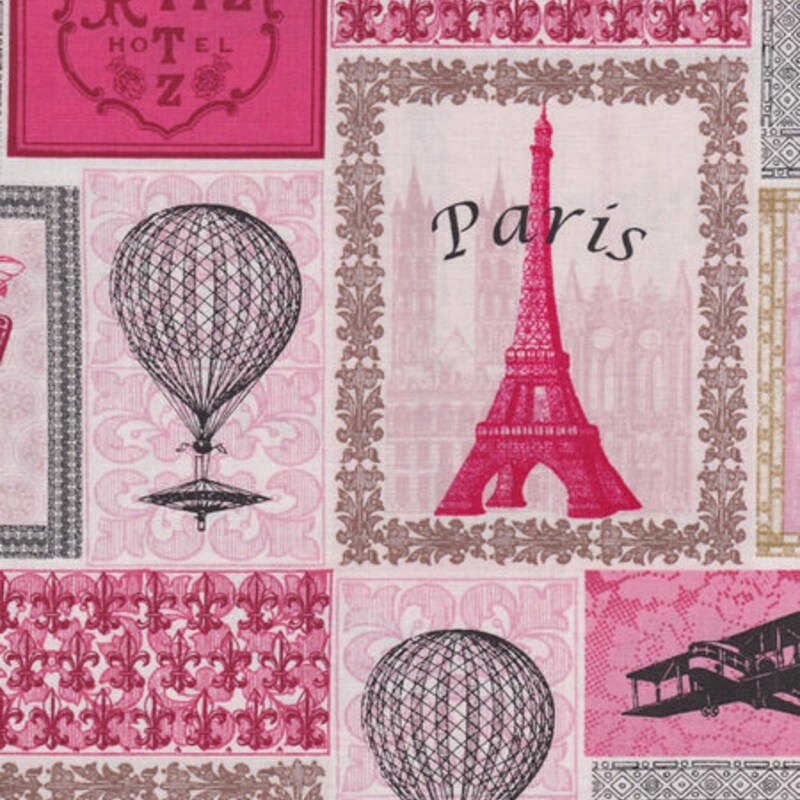 Eiffel Tower Quilt Panel - Etsy