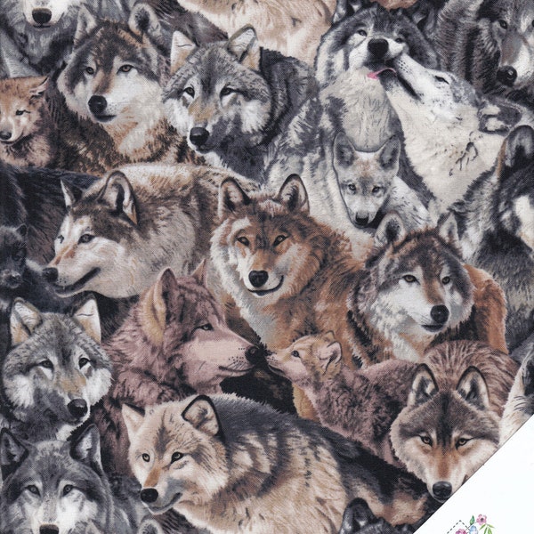 Wolves Fabric - Etsy