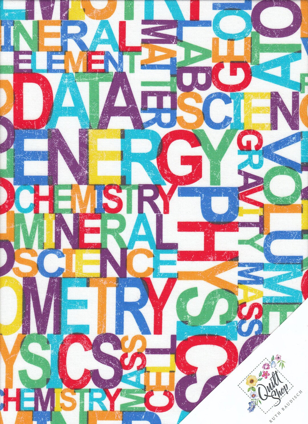 LETTERS its Elementary Fabric No. 210386 - Etsy