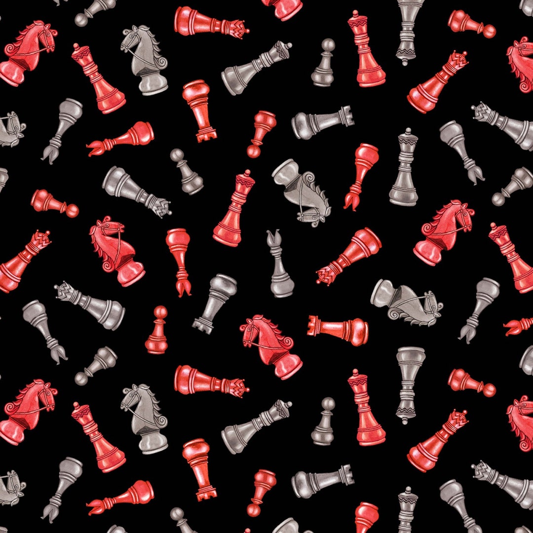 CHESS "game On" Fabric No. 240406 - Etsy