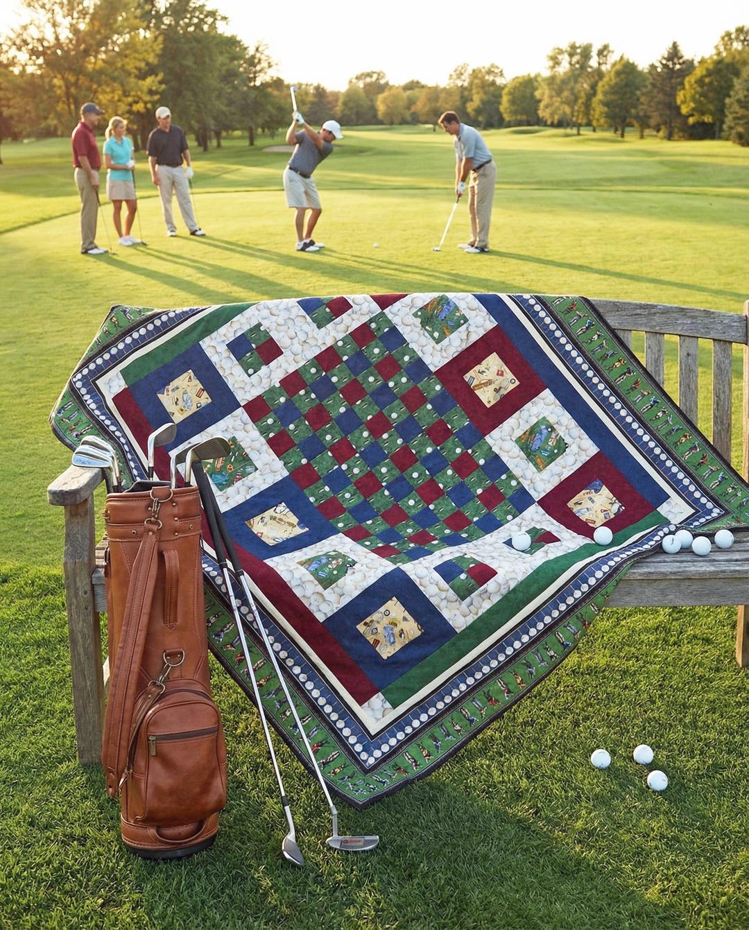 Fabric Bundle Golf Quilt Kit 