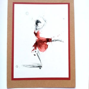 Maxi Greeting Card/ Mini Print dancer Ballet - Etsy