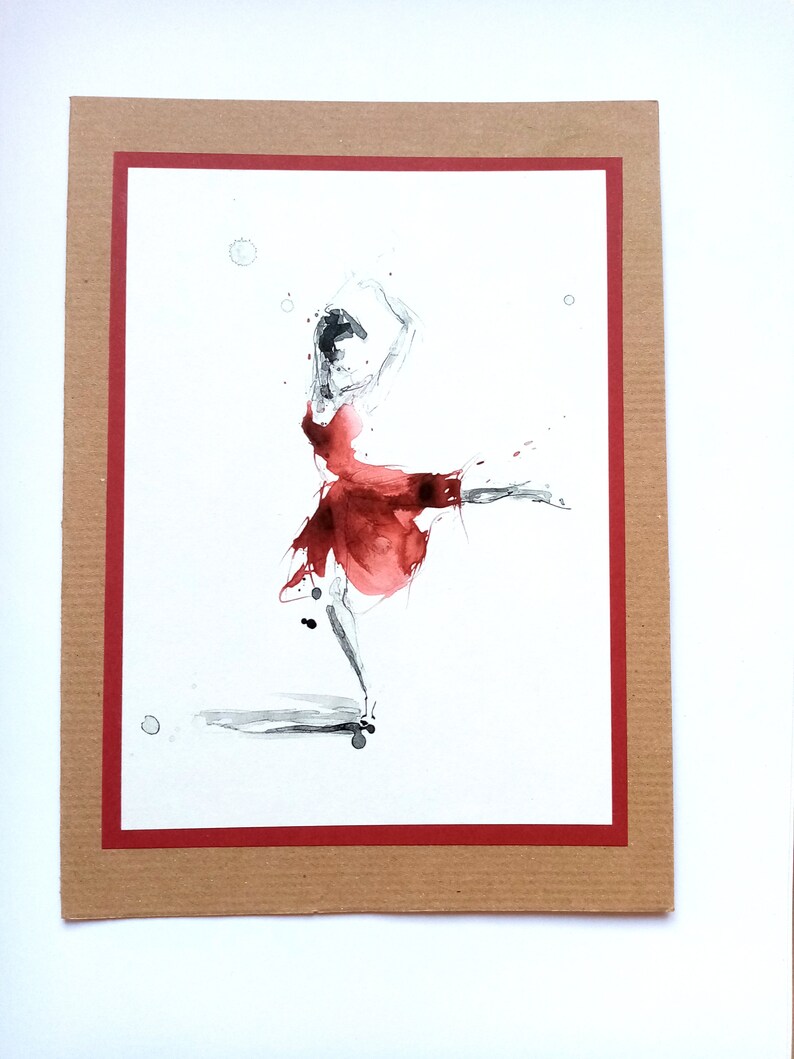 Maxi Greeting Card/ Mini Print dancer Ballet - Etsy