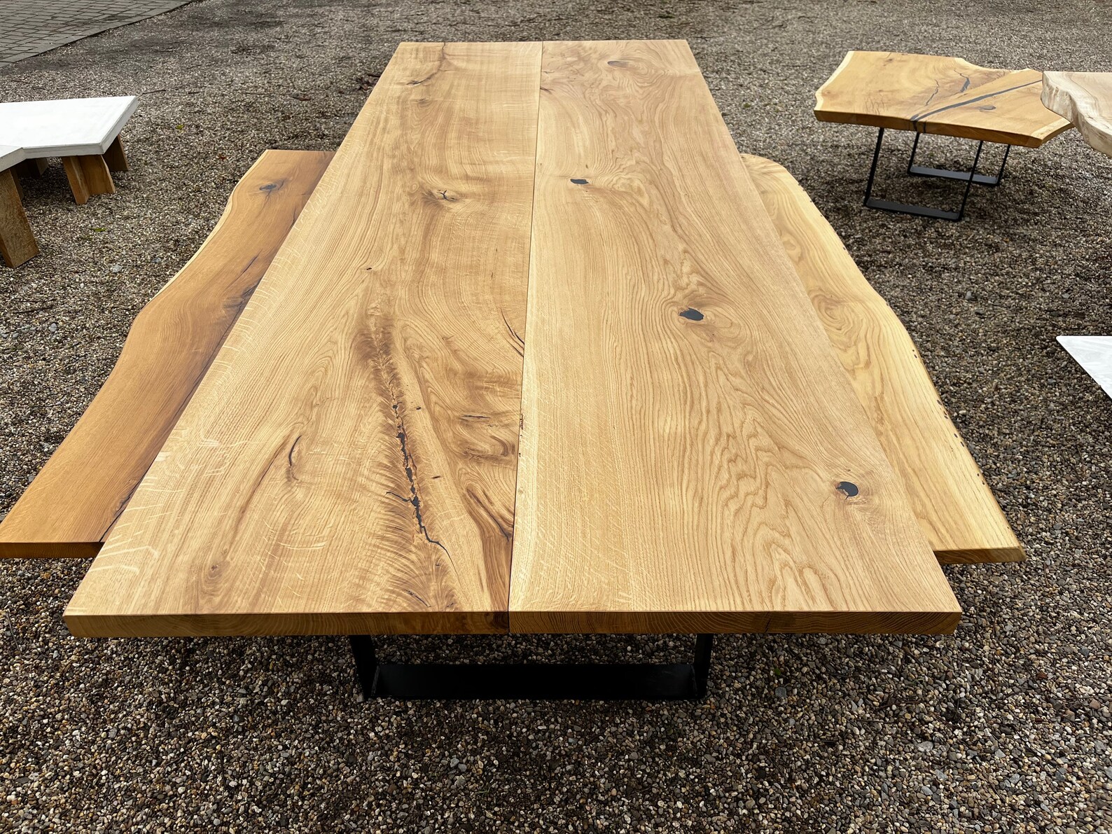 Dining Table Dining Table Made of Oak Quality From the Lower Rhine - Etsy
