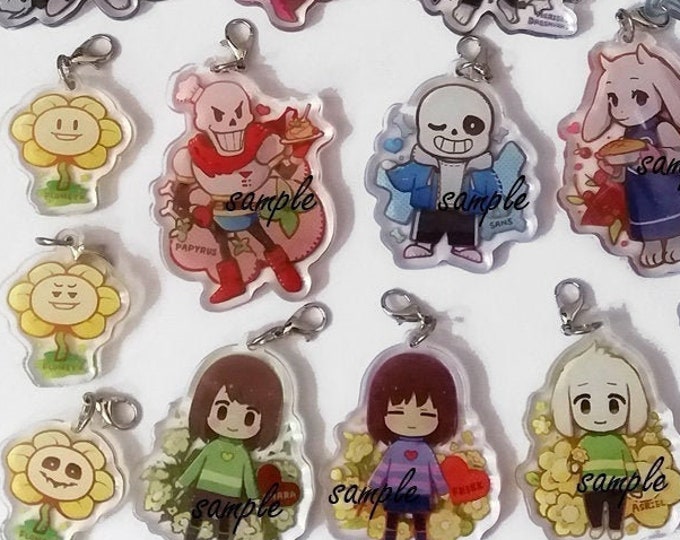 Undertale Acrylic Charms | Etsy