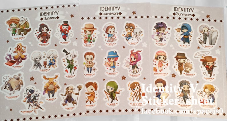 Identity V: Sticker Pack and Sticker Sheets - Etsy