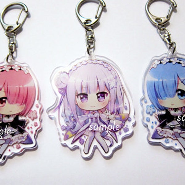 Re Zero Keychain - Etsy