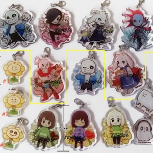 Undertale Acrylic Charms - Etsy