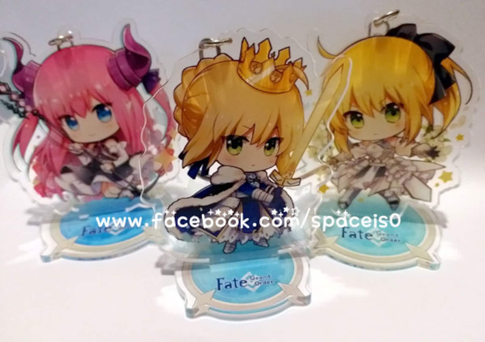 Fate/ Grand Order: Clear Acrylic Keychains/ Stand - Etsy