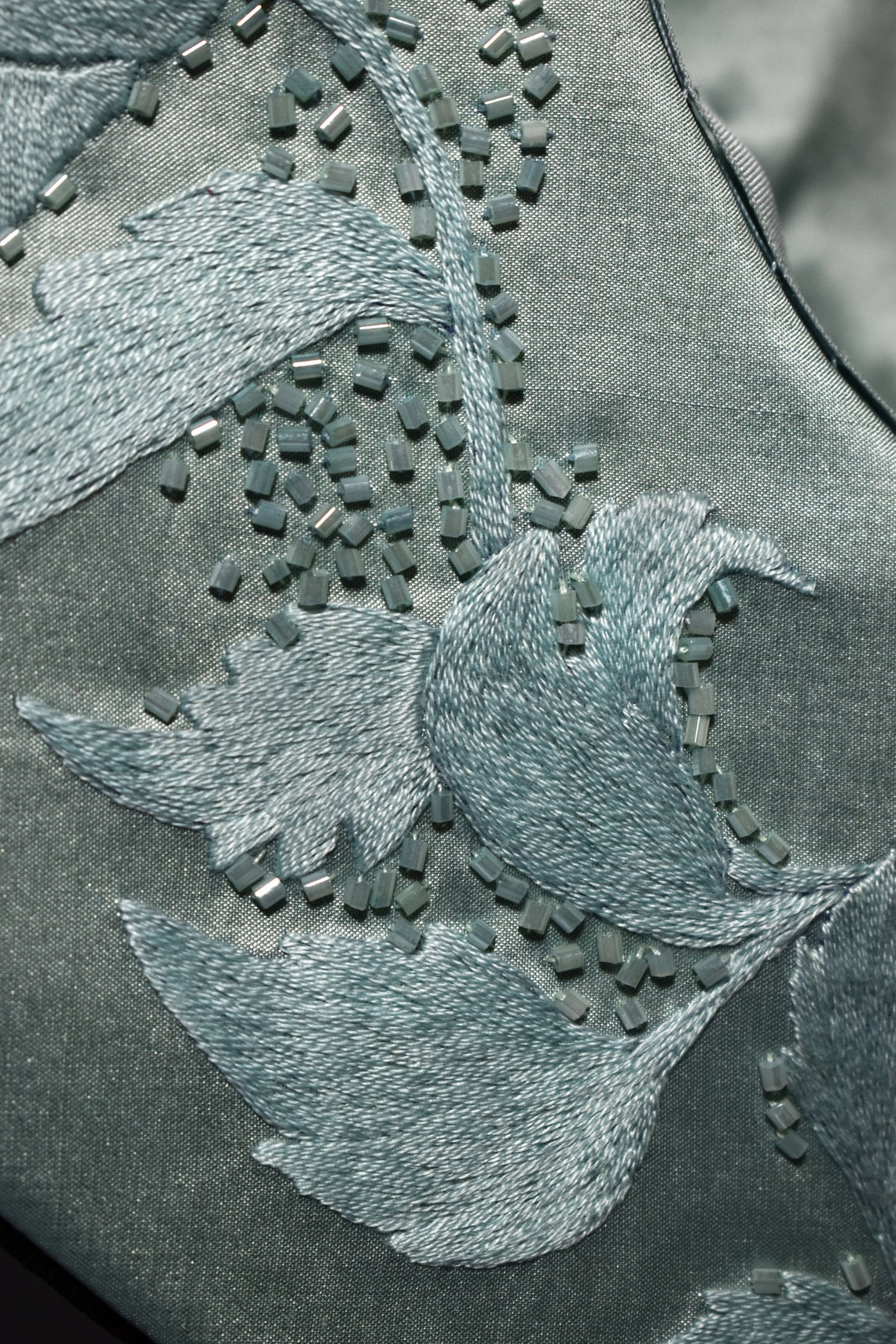 Two Tone Hand-embroidered Hat With Silk Ribbons Royal Ascot Cartwheel ...