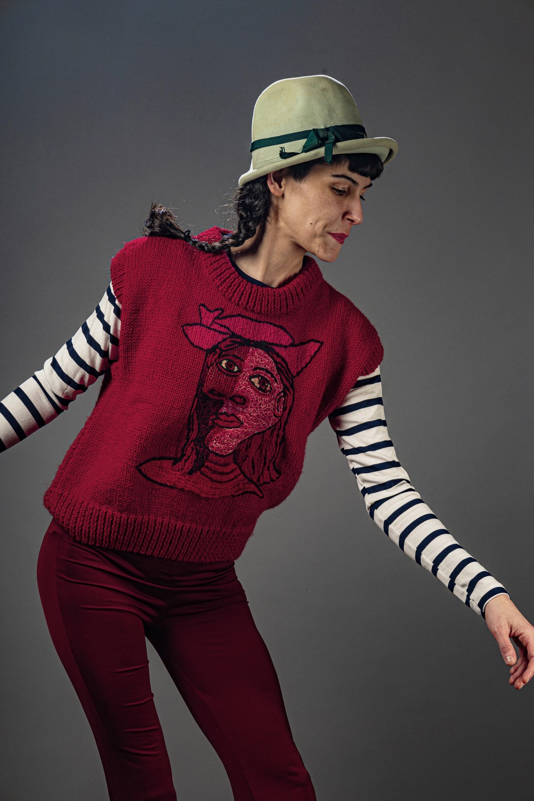 Picasso Knit Vest - Etsy