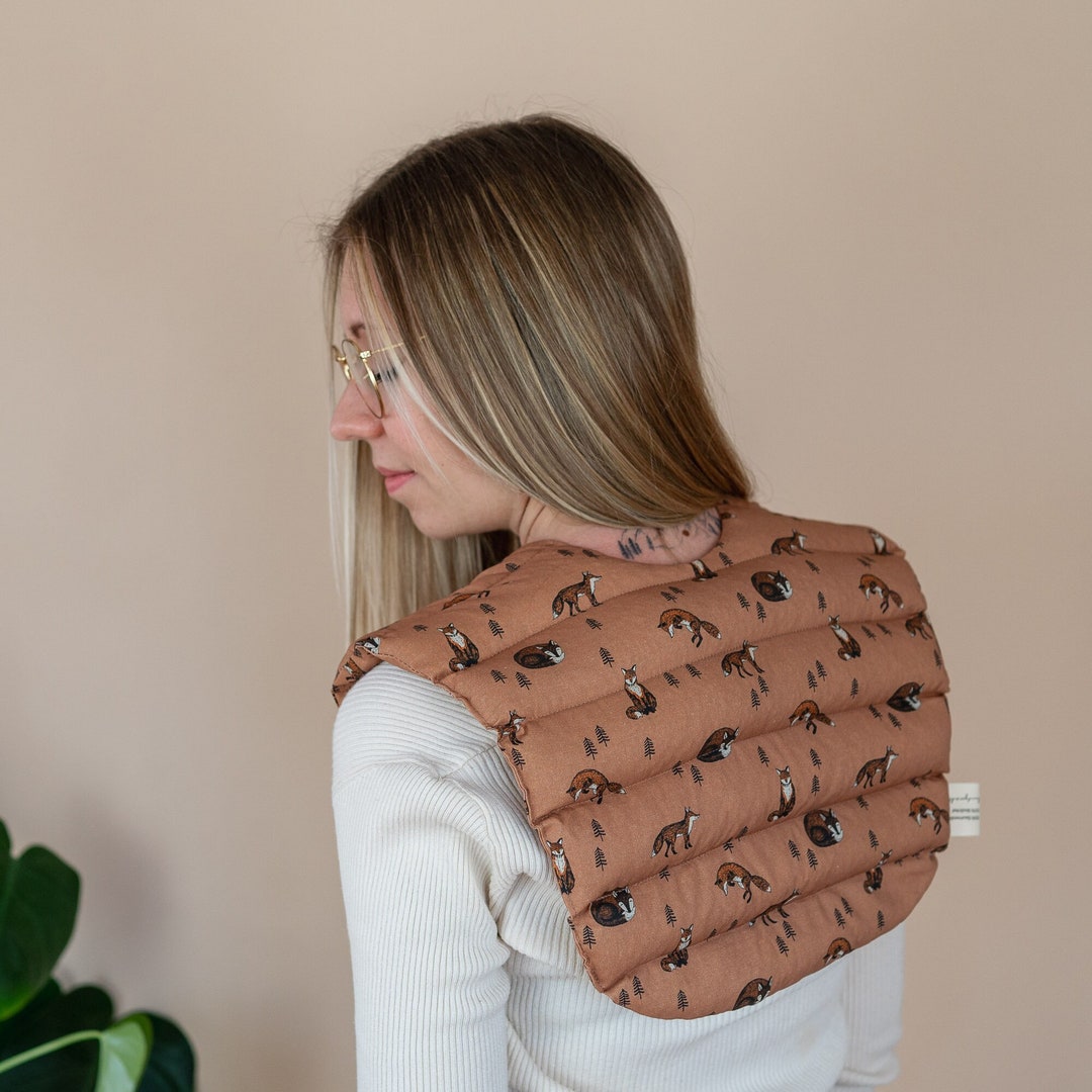 Spelt Pillow Large for the Neck Fox, Heat Pad Neck Shoulder Filled With ...