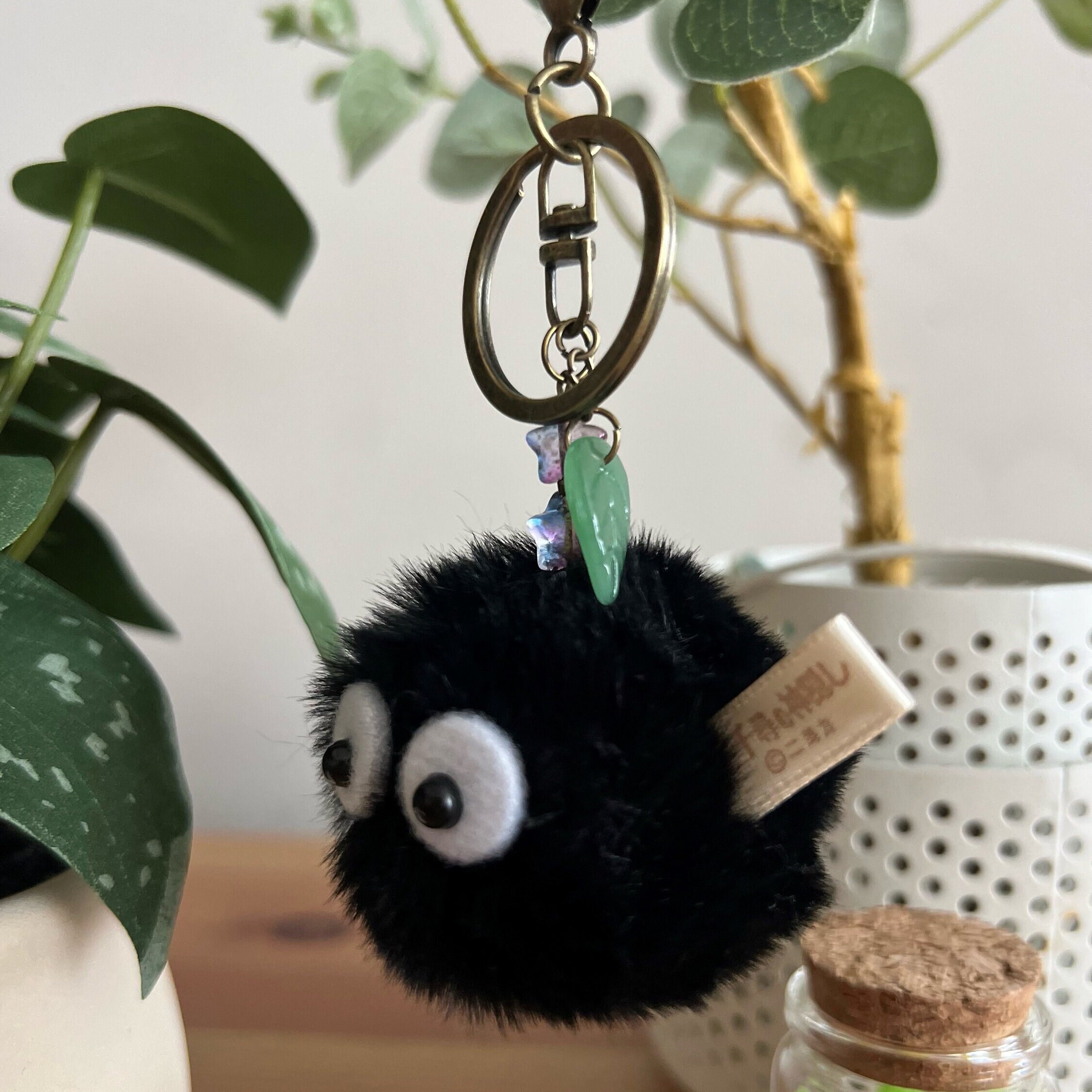 Susuwatari Soot Sprite Inspired Keychain Bag Charm - Etsy