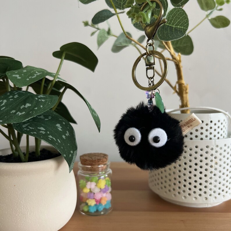 Susuwatari Soot Sprite Inspired Keychain Bag Charm - Etsy