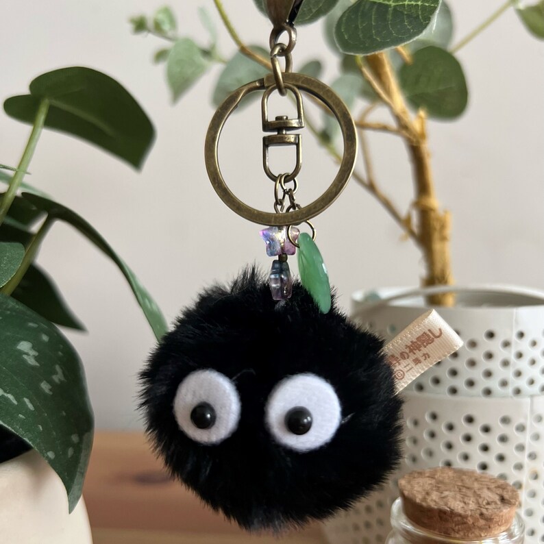 Susuwatari Soot Sprite Inspired Keychain Bag Charm - Etsy