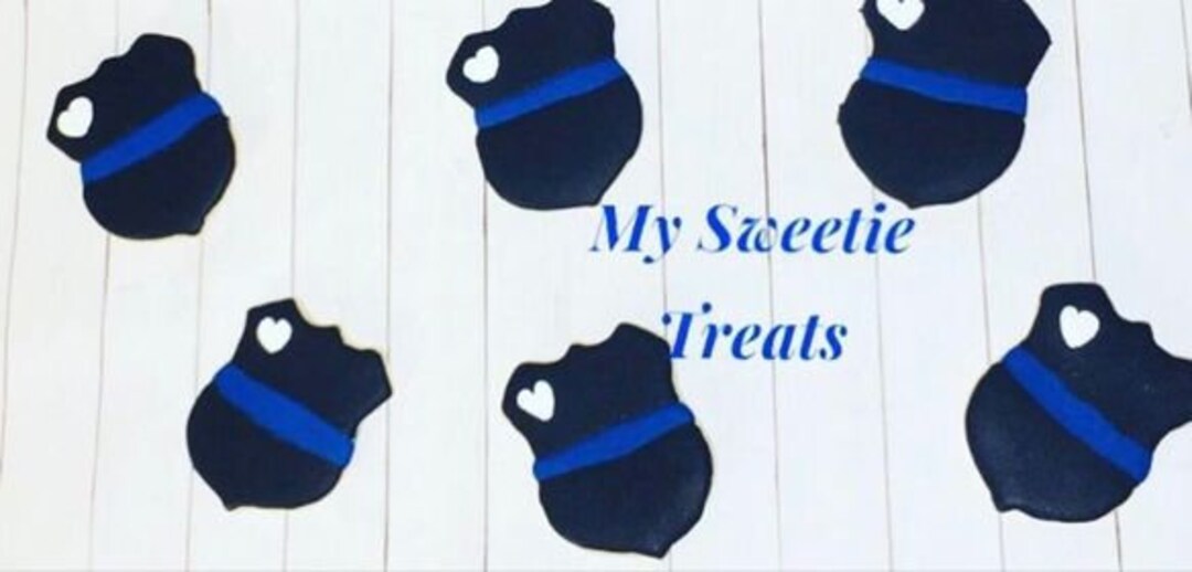 Police Badge Cookies 1{dozen} - Etsy
