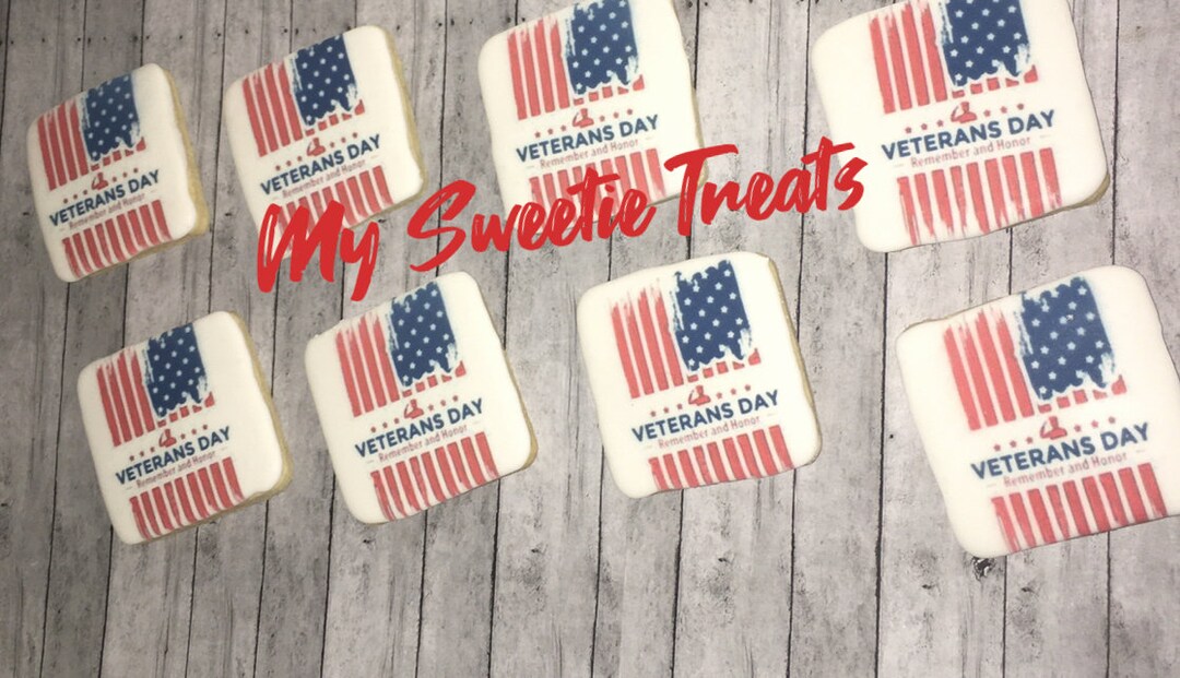Veterans Day (SHIPS Quickly)/veterans Day Cookies/veterans Day Gift ...