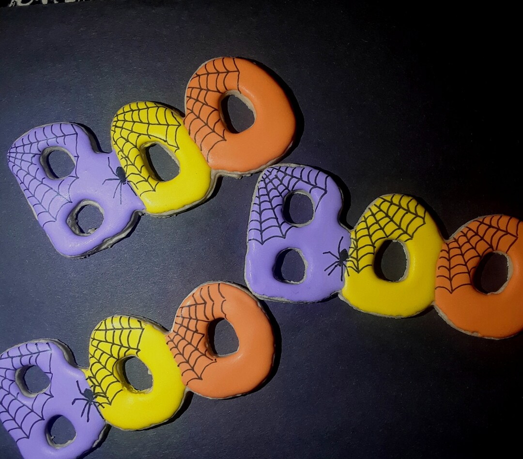 Halloween BOO Cookies 1 {dozen} - Etsy