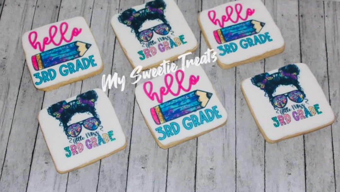 School Cookies/first Day of School Cookies 1{dozen} - Etsy