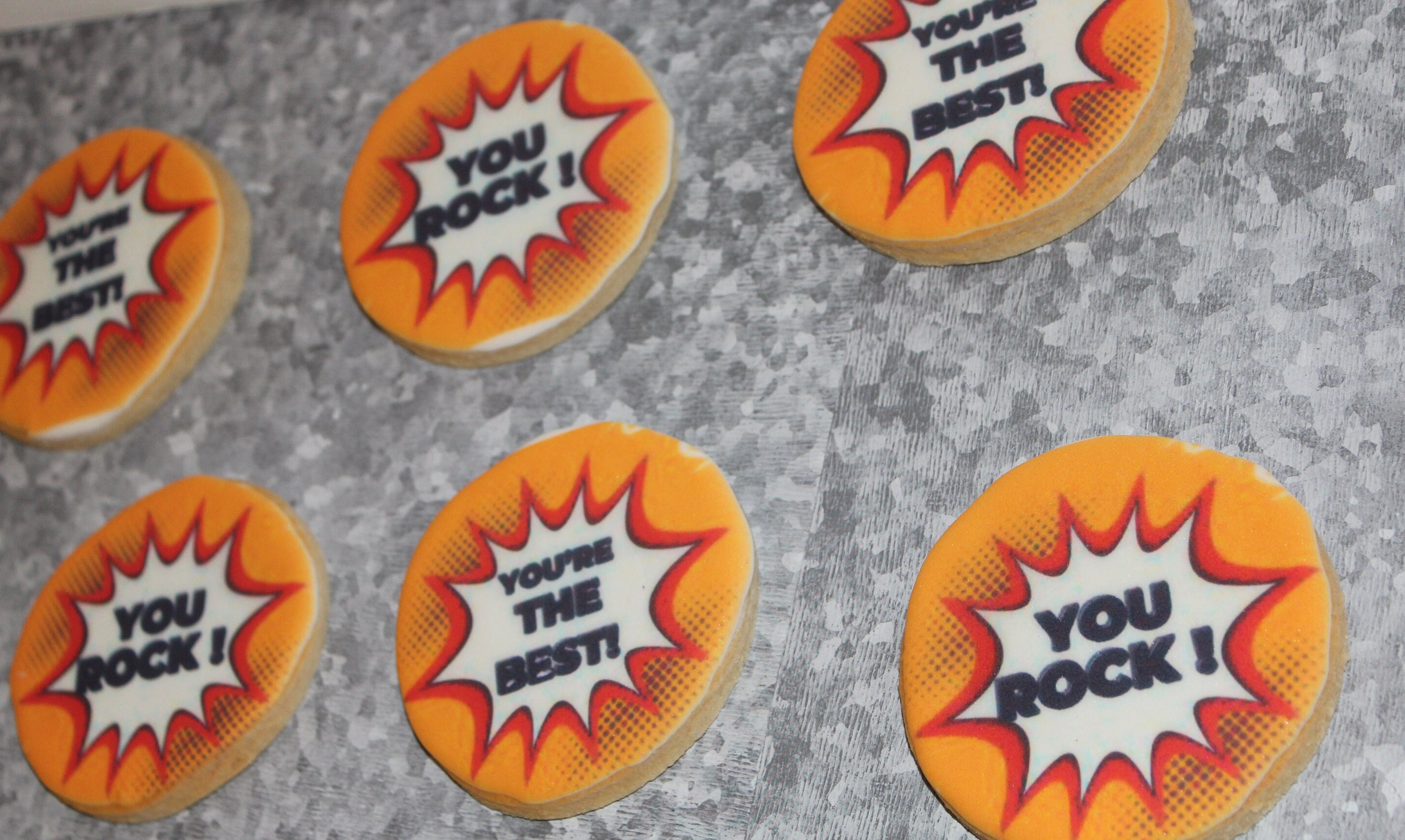 You Rock/you're the Best/customer Appreciation Cookies/ Corporate ...