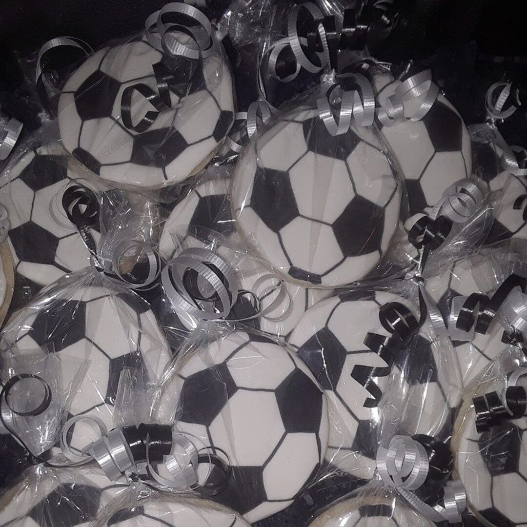 Soccer Ball/sports/sports Cookies/ Soccer Balls/ Cookies/ Soccer Party ...