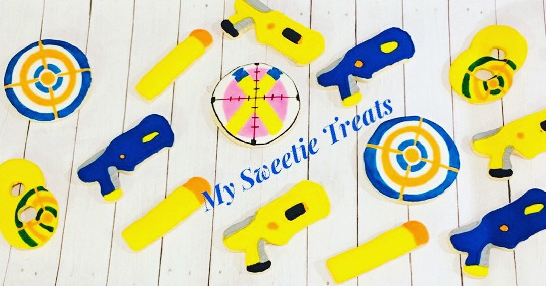 Play Gun/birthday Cookies 1{dozen} - Etsy