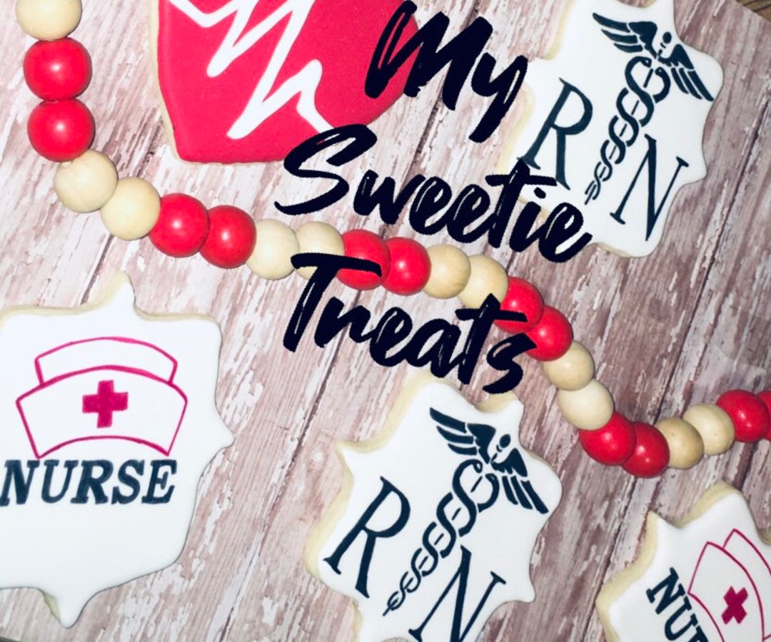 Nurse Cookies/custom Nurse, Appreciation, Sugar Cookies/rn, Thank You ...