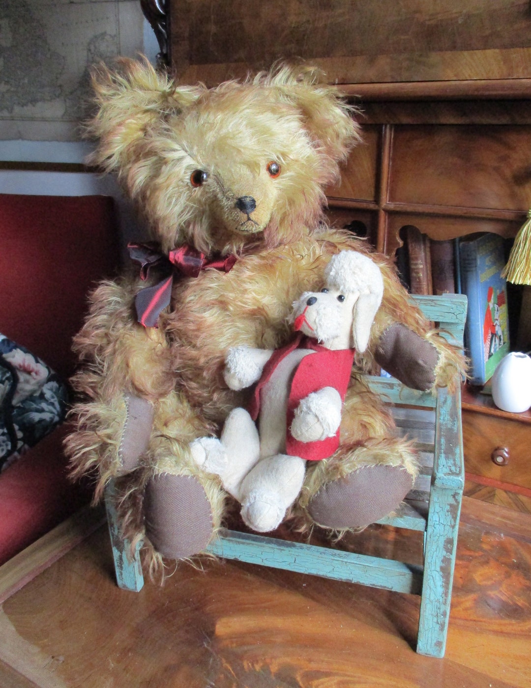 Vintage Handsome Big Long Haired Teddy Bear Hermann Teddy - Etsy
