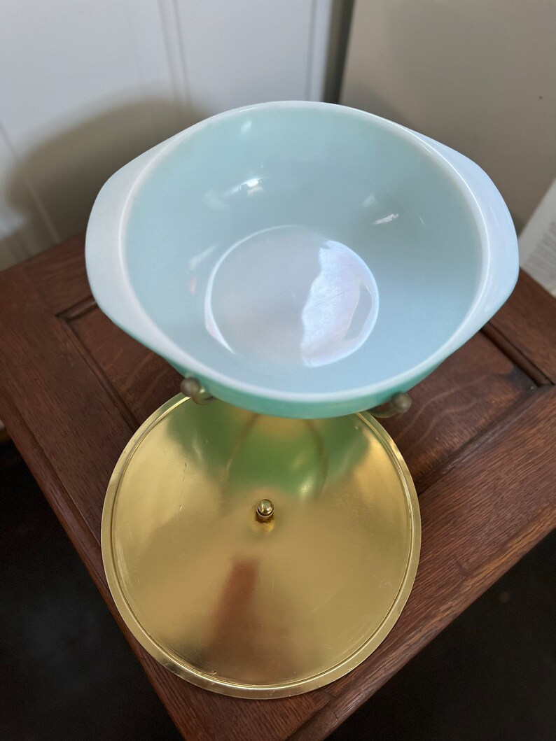 Rare HTF Pyrex UFO Atomic Turquoise Casserole and Warmer - Etsy