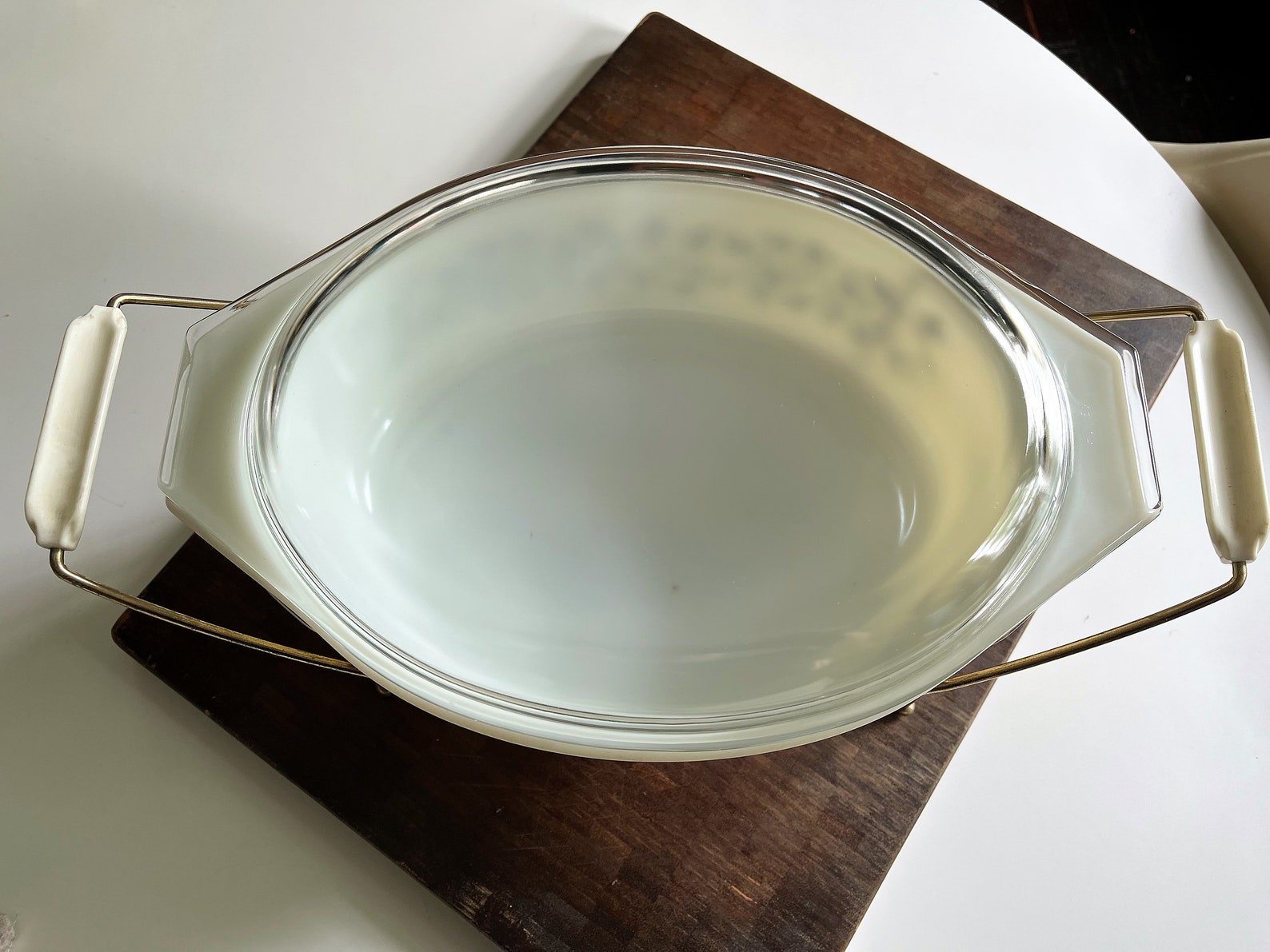 Vintage Pyrex Golden Grapes Casserole Dish With Double Candle-warmer - Etsy
