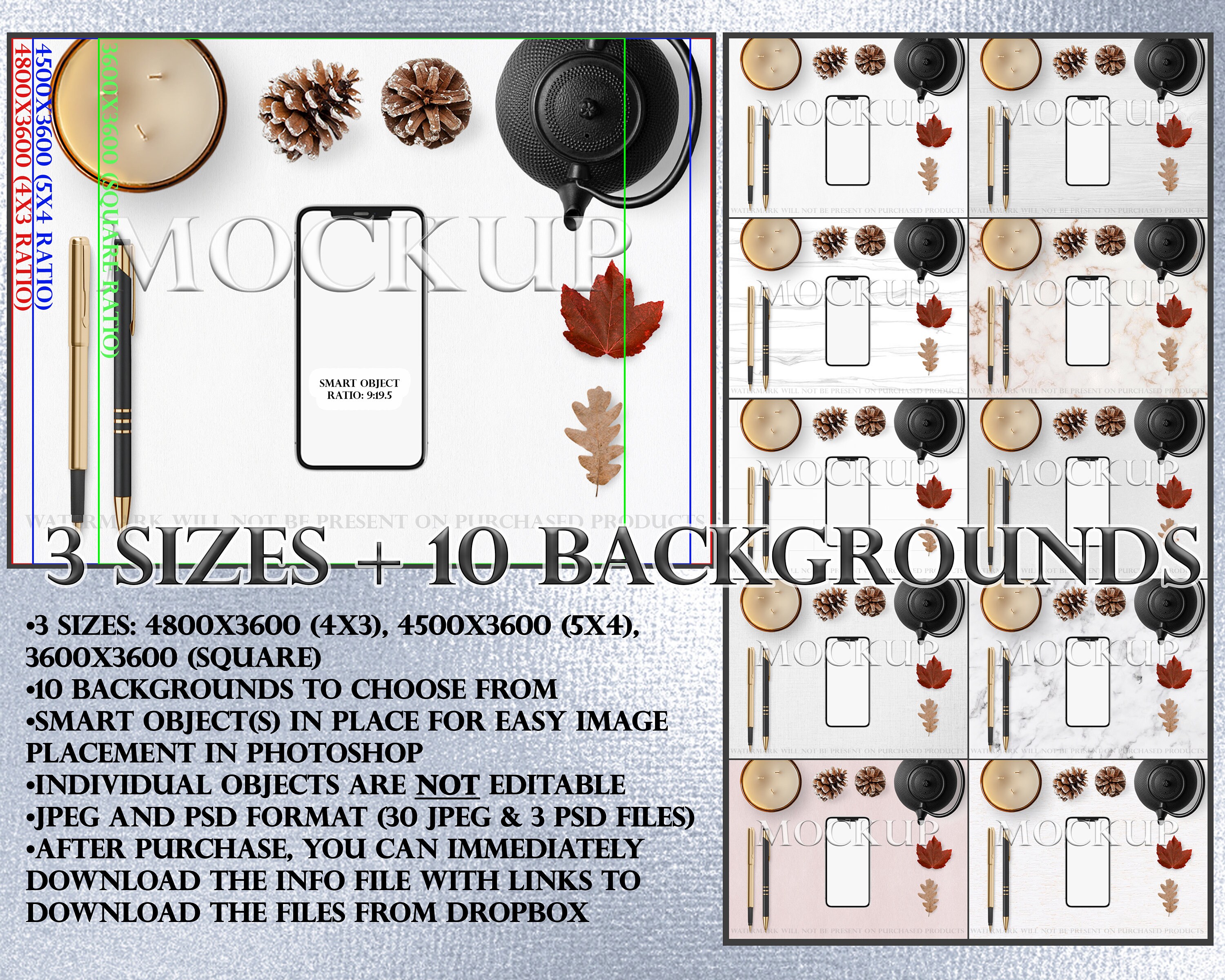 Fall Mockup Bundle 48 Different Objects: Ipad Disc Planner - Etsy