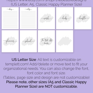 2022 2023 CUSTOMIZABLE Home Management Binder Life Planner - Etsy