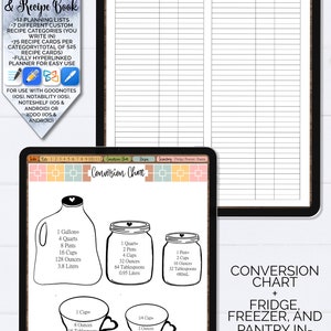 Vertical Digital Meal Planner Recipe Book/cookbook Hyperlinked for ...